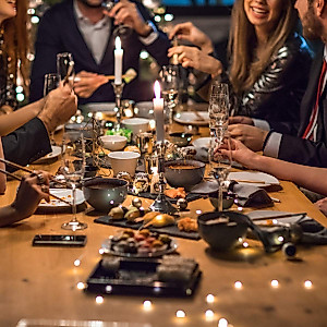 TingMiao Fairy Lights, 6 Pack Fairy Lights Battery Operated 7.2 ft 20 LED Mini String Lights Waterproof Copper Wire Firefly Starry Lights for Wedding Bedroom Party Christmas Decor(Warm White)