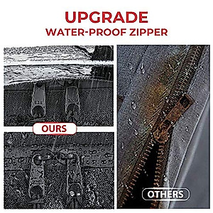 KEMIMOTO ATV Storage Bags ATV Rear Seat Bag Rack Bag Water-Resistant w/Cushion Removable Built-In Frame ATV Cargo Bag Large Four Wheeler Gear Bag Back Seat for Passenger