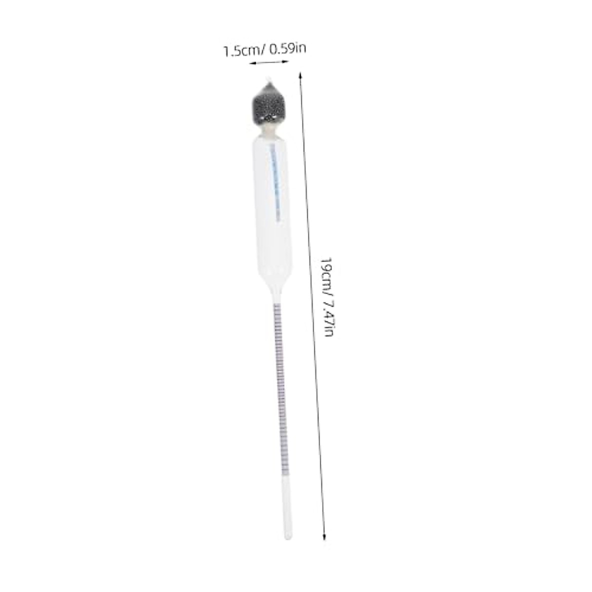 GRIRIW 3pcs Alcohol Meter Hydrometer Alcoholmeter Alcohol Proof Testers Alcohol Tester for Home Alcohol Test Alcohol Measuring Tools Wine Meter Thermometer Wine Testing Meter Glass