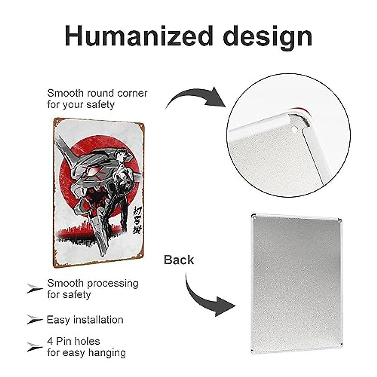 First Unit Anime Poster Retro Metal tin Sign Halloween Tin Sign,Cave,Bar,Club, Home Wall Art Metal Tin Sign 8x12 inches