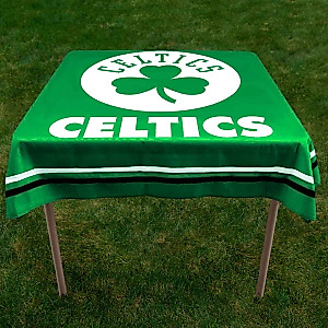 WinCraft Boston Celtics Logo Tablecloth and Square Table Cover Overlay