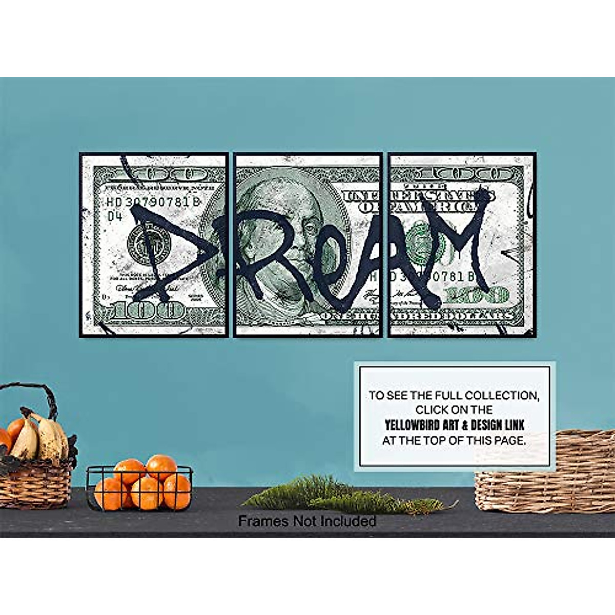 Motivational Wall Art - 8x10 Motivational Posters - Entrepreneur Wall Art - Office Wall Art Decor - Home Office Decor - Motivational Wall Decor - Graffiti Wall Art - Entrepreneur Gifts