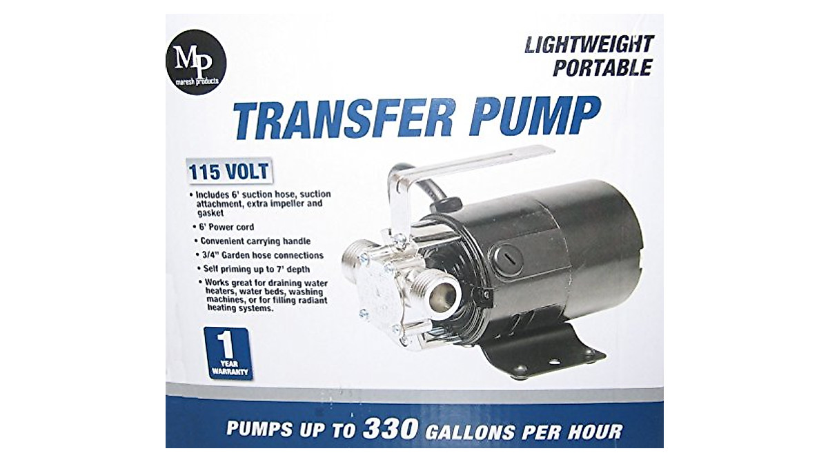 Portable Mini Electric Water Transfer Pump – 330 GPH for Aquariums & Ponds
