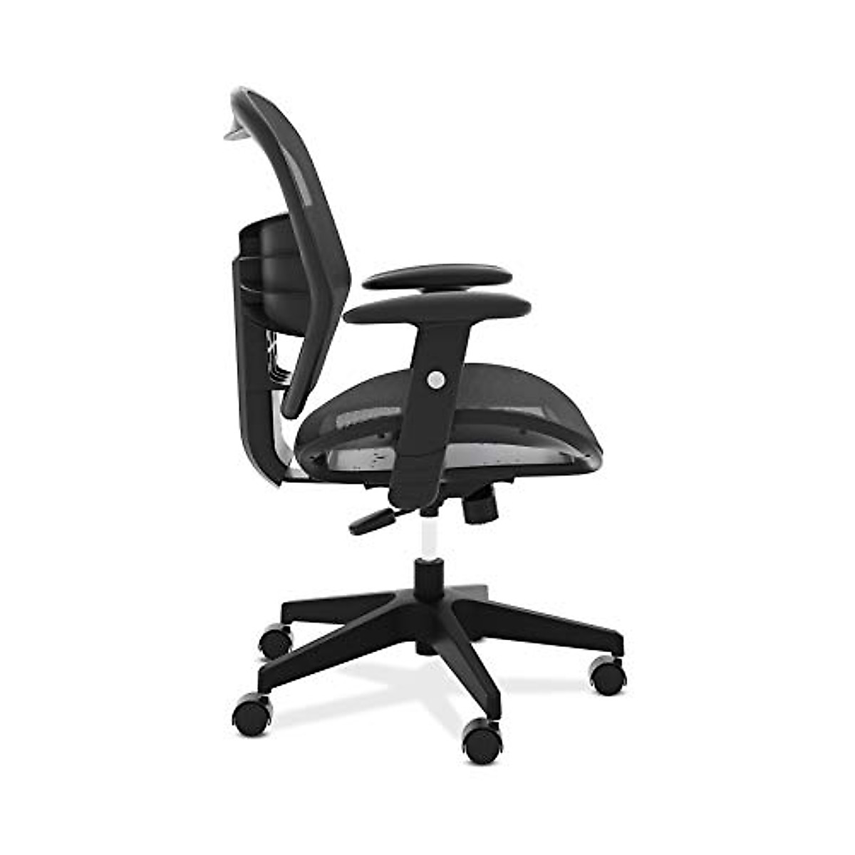 HON Prominent High Task Mesh Back and Seat Office Chair for Computer Desk, Black (HVL534), Swivel-Tilt