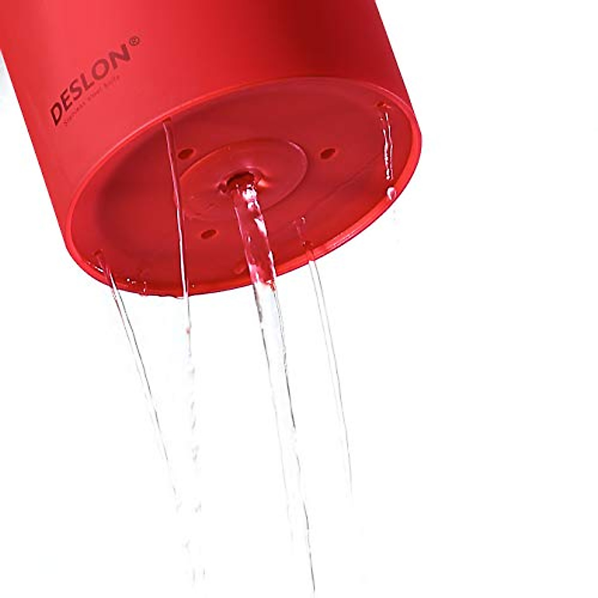 DESLON Knife Blocks, Knife Holder without Knives, Empty Knife Block, Universal Knives Blocks, Red Block Only Design with Scissors-Slot, Holds 12 to 15 Knives,Detachable for Easy Cleaning