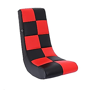 THE CREW FURNITURE Boost Video Rocker Gaming Chair, Polyurethane, Red