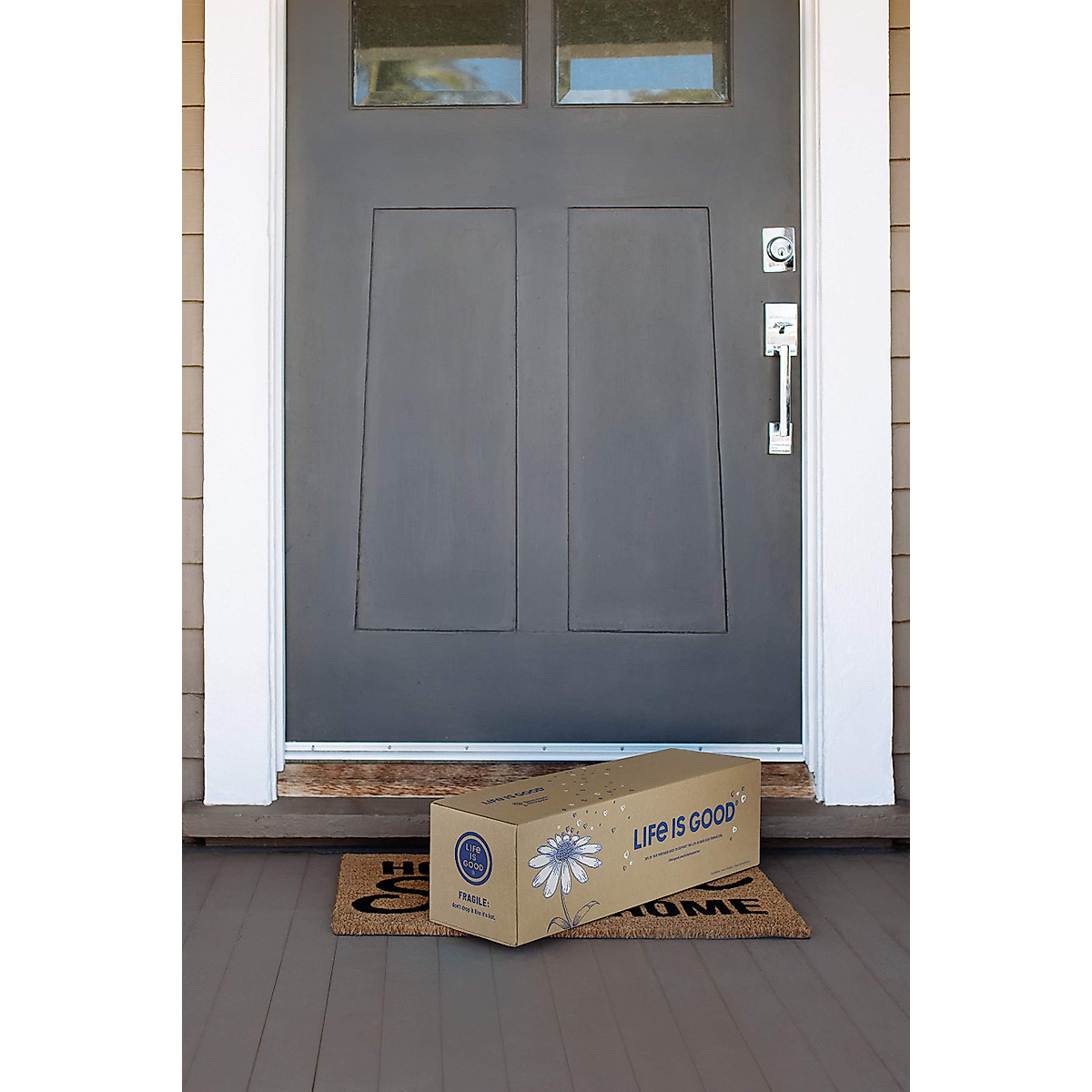 BENCHMARK BOUQUETS - Life is Good Orange (Glass Vase Included), Next-Day Delivery, Gift Mother’s Day Fresh Flowers