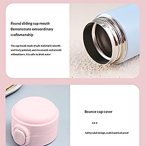 420ML Insulated Bottles, Insulated Stainless Steel Water Bottle (Pink)