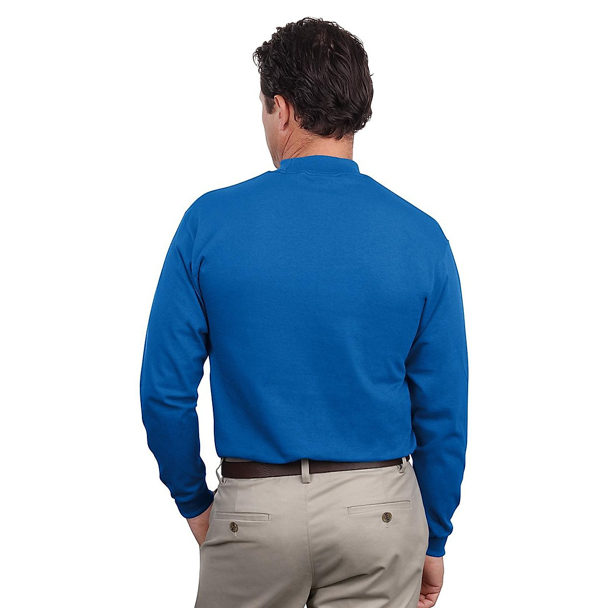 PORT AND COMPANY Mock Turtleneck (PC61M) Royal Blue, 4XL