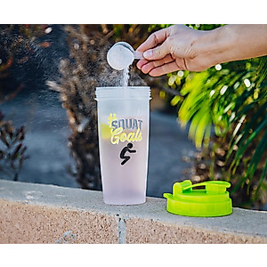 Toynk #SquatGoals Plastic Shaker Bottle | Holds 20 Ounces
