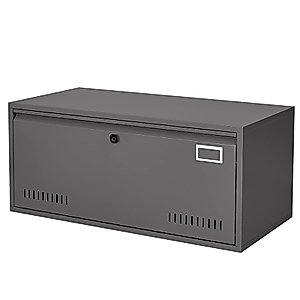 TOMOSLTER Biometric Fingerprint Lateral File Cabinet, Large Drawer Metal Filing Cabinet with Hanging Rod for Letter, A4, documents and so on, for Home Office Using, Assembly Required