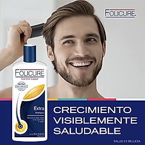 2 PACK!! FOLICURÉ EXTRA SHAMPOO CONTROL CAÍDA CON BIOTINA, CRECIMIENTO FUERTE Y SANO