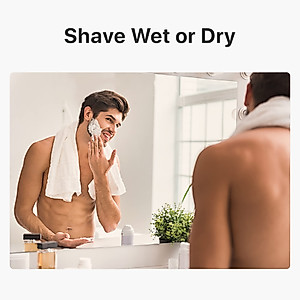 Electric Razor for Men, YASUN Men's Rotary Shaver, Wet/Dry IPX7 Waterproof Electric Shavers for Men with Pop-up Beard Trimmer, Cordless Rechargeable Mens Razor - YS3900 Chrome