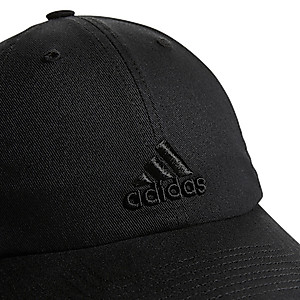 adidas Women's Saturday Relaxed Fit Adjustable Hat, Black, One Size, 975318