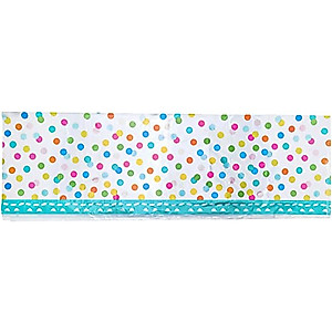 Unique Confetti Cake Rectangular Plastic Table Cover, 54" x 84", Multicolor 1 Pc
