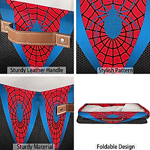 LLCXCSI Storage Cubes Red Spider Web Foldable Cube Organizer Baskets Bins 13"x 13" with Double Handles for Nursery, Kids Room, Closet Shelf Clothes Toys Storage