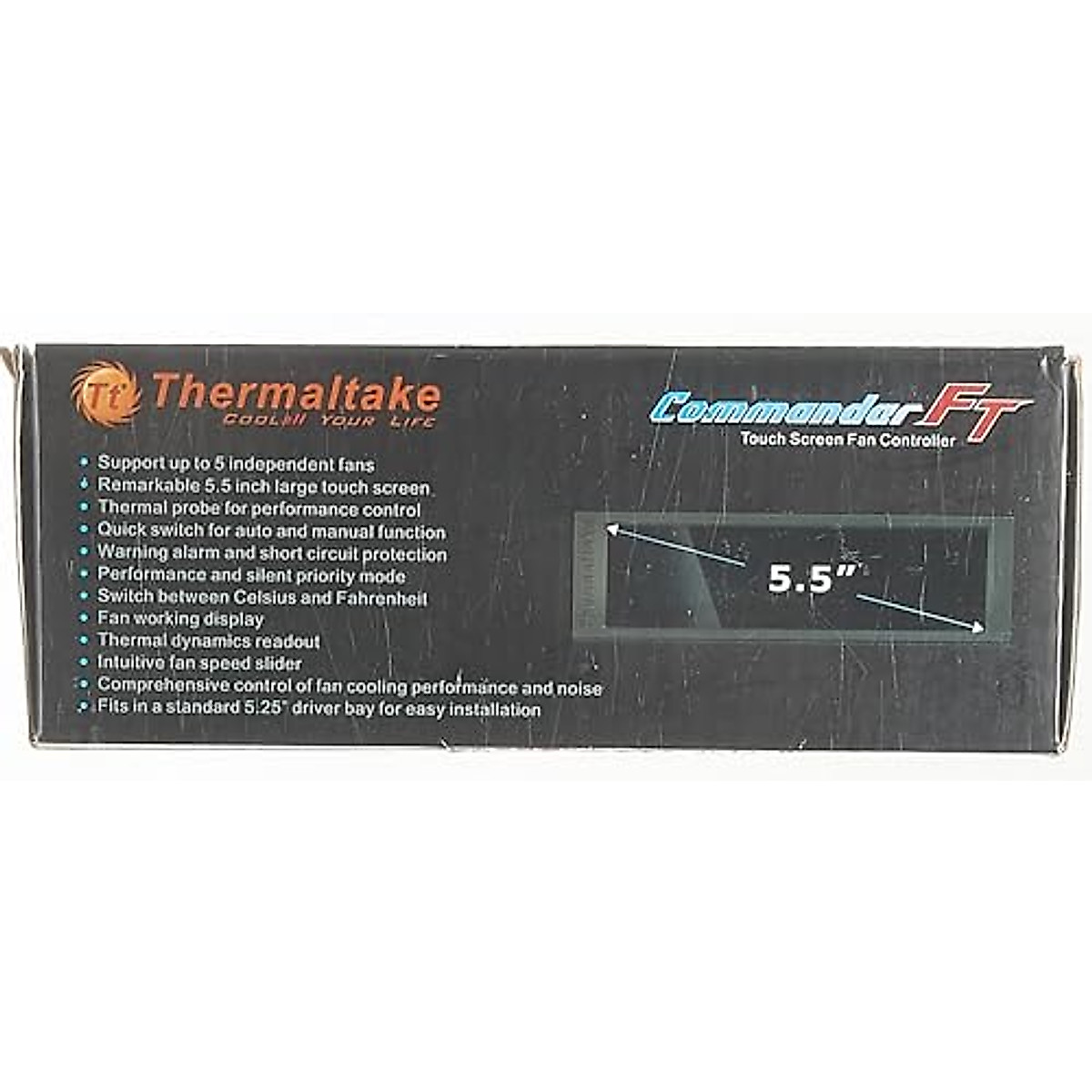Thermaltake Commander FT Touch Screen 5 Channel Single 5.25" Bay Cooling Fan Controller AC-010-B51NAN-A1