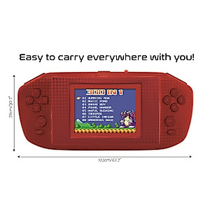 LEXiBOOK 300 Video Game Handheld Console - Red