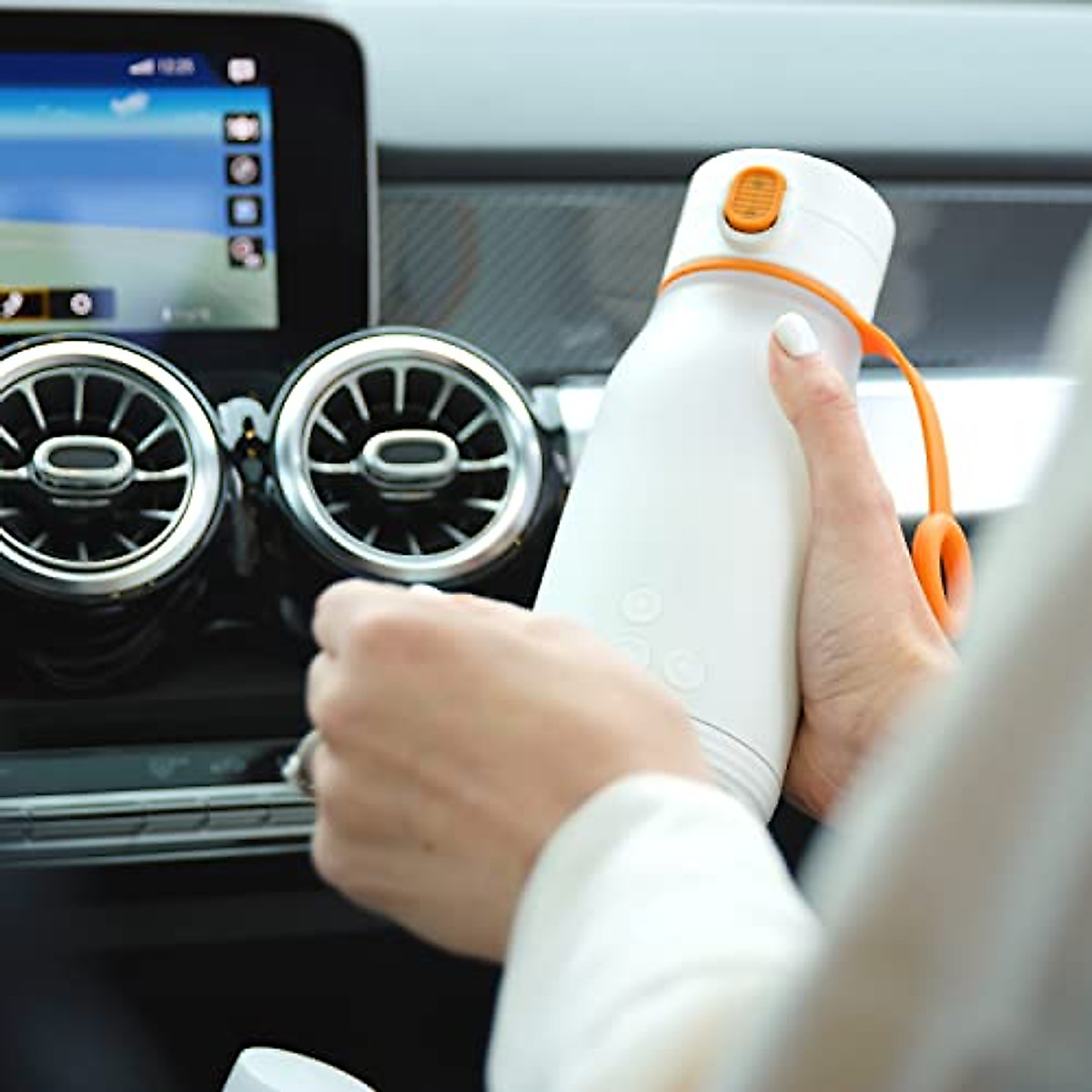 BuubiBottle Portable Milk Warmer for Baby by Quark - Rechargeable USB Bottle Warmer for Breastmilk, Water & Formula - Precise Temperature Control up to 122ºF - Breast Milk Warmer with LED Display