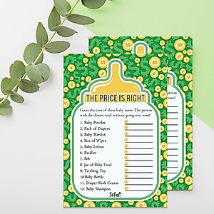 Price Is Right Baby Shower Game - Fun Baby Shower Game - Guess If The Price Is Right Baby Shower Game Ideas For Boys, Girls, or Gender Neutral-Set of 50.