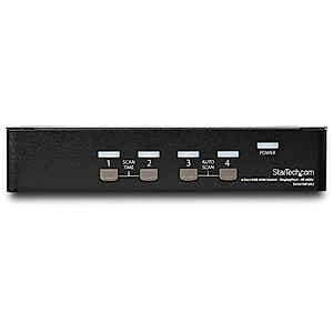 StarTech.com 4 Port DisplayPort KVM Switch - 4K 60Hz - Single Display - Dual Port UHD DP 1.2 USB KVM Switch with Integrated USB 2.0 Hub & Audio - Dell, HP, Apple, Lenovo - TAA Compliant (SV431DPUA2)