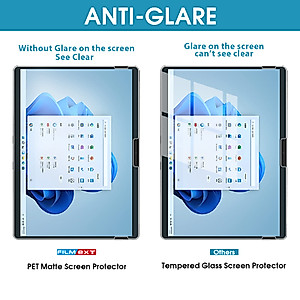 FILMEXT [2 Pack] Blue Light Screen Protector for Surface Pro 7 Screen Protector, Anti Blue Light Anti Glare Eye Care Matte Screen Protector for Surface Pro 7 Plus/Surface Pro7/6/5/4/3 12.3inch
