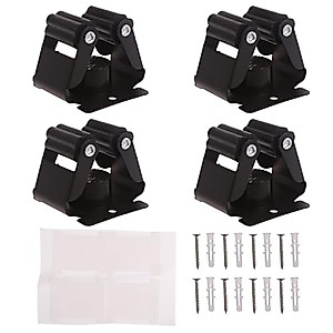 Psdndeww 4Pcs Mop Broom Holder Wall Mounted Garden Tool Rack Heavy Dutys Utility Mop Rack with Screws for Home Bathroom