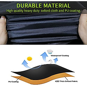 4-6 Seaters UTV Covers Waterproof Outdoor,Heavy Duty Fadeless Oxford Cloth,Windproof All Weather Side by Side Covers Accessories for Polaris RZR Can-Am Yamaha Honda,157Lx59Wx71H Inches