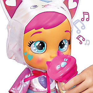 Cry Babies Stars Singing Daisy - 12'' Singing Baby Doll | Plays 15+ Realistic Baby Sounds, Multicolor