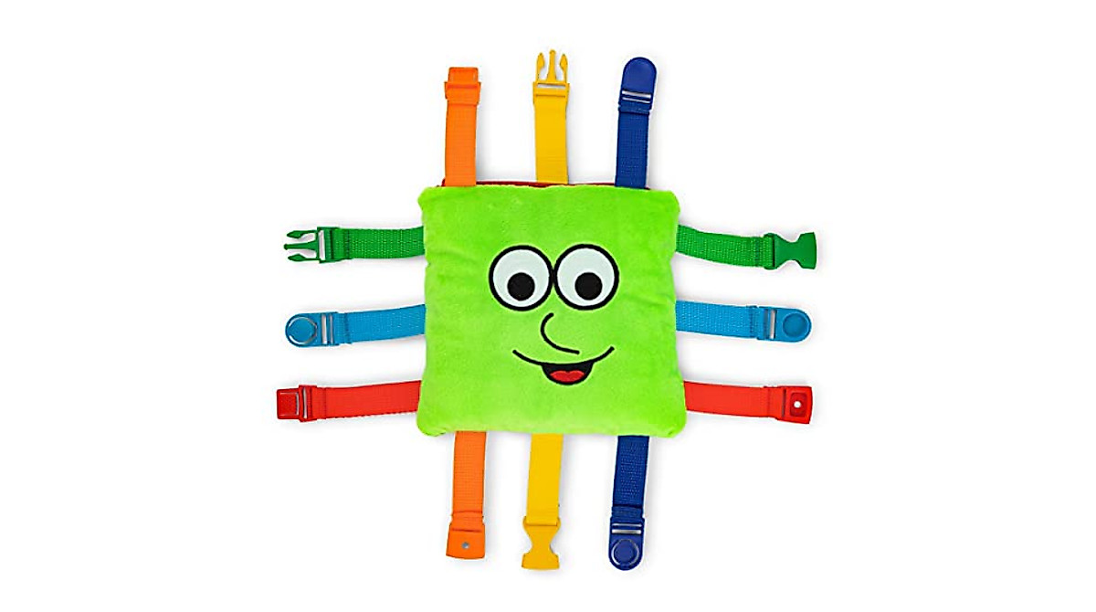 Buckle Toys Buster Square - Learning Toy for Toddlers | Develop Skills