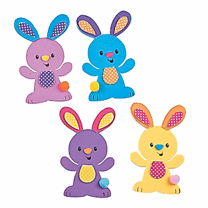 Easter Bunny Magnet Crafts - Makes 12 - Crafts for Kids and Fun Home Activities