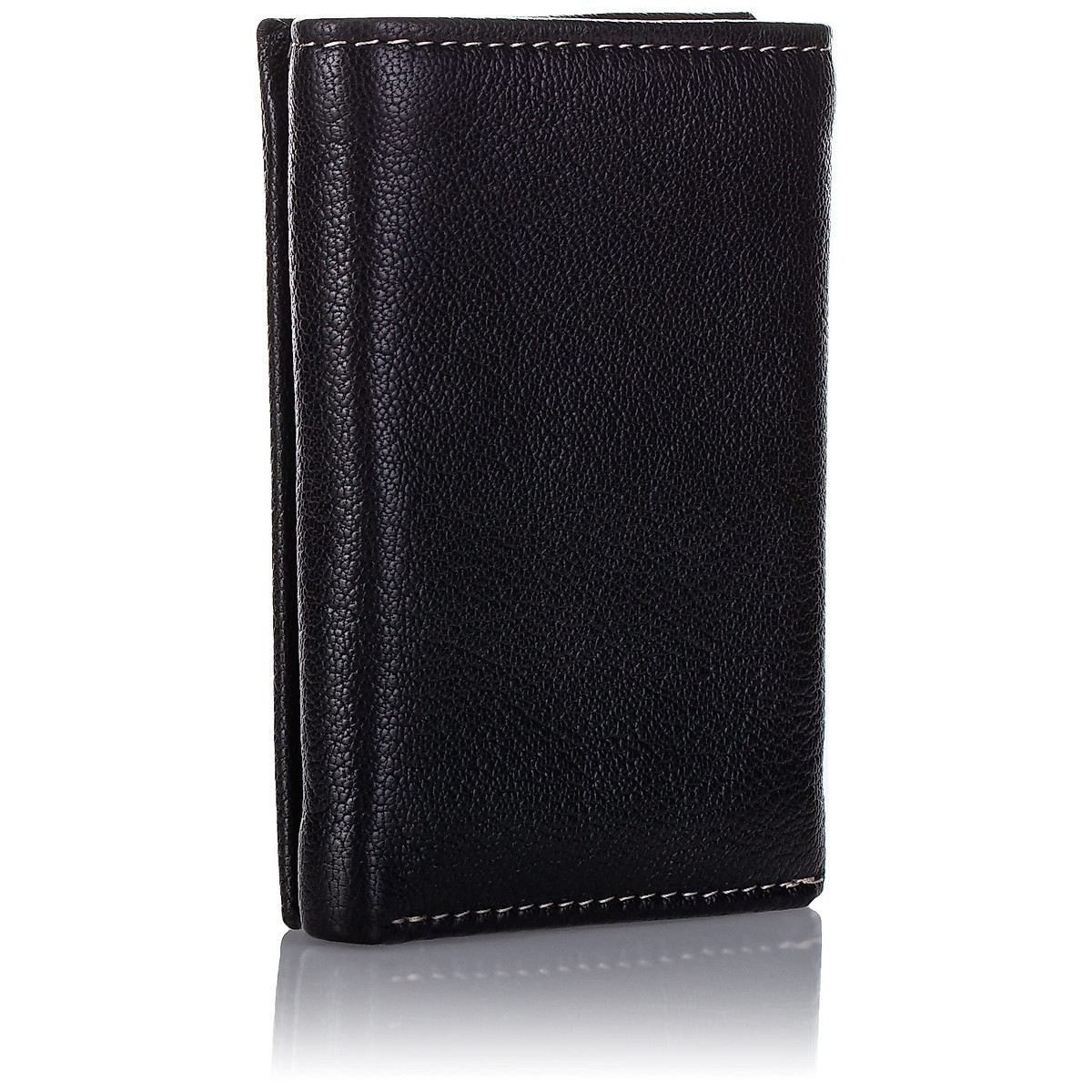 Timberland mens Genuine Leather Rfid Blocking Trifold Wallet, Black, One Size