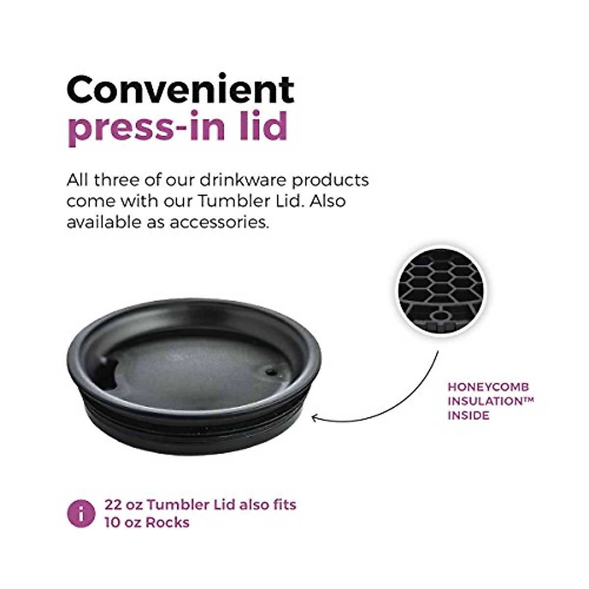 Hydro Flask 10 oz. Rocks Cup - Vacuum Insulated & Reusbale Whiskey Glass with Press-In Lid