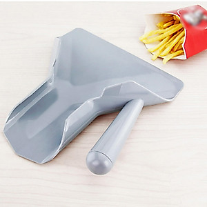 TCPENG® French Fry Scoop, French Fry Bagger Scoop, Popcorn Scoop for Popcorn Machine, Commercial Fry Bagger Scooper, Food French Fries Shovel Fry Scoop