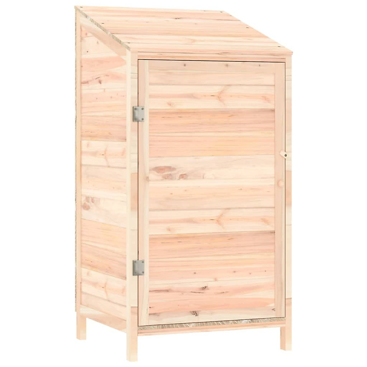 GOLINPEILO Wooden Garden Storage Shed, Outdoor Storage Cabinet, Garden Wood Tool Shed, Outside Wooden Shed Organizer for Yard, Patio, Deck and Porch, 21.7"x20.5"x44.1" Solid Wood Fir