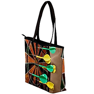 Purses for Women, Tote Bag, Handbags for Women, The Tote Bag, Darts Color Board pattern