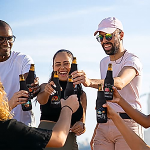 Summer Beer Bottle Insulator Sleeve with Zipper Neoprene Insulated Bottle Jackets Keep Warm and Cold Beer Bottle Sleeves with Stitched Fabric Edges for Party (8 Piece, Vivid Style)