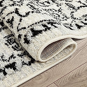 Well Woven Palace Oriental Ivory Grey Black 5'3" x 7' Area Rug