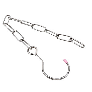 TraveT Hanging Clothing Chain Clothes Market Shop Display Hanging Chain Hooks with Ring Hanger