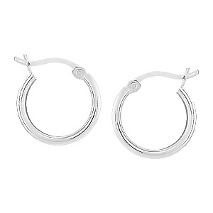Silpada 'Time To Shine' Small Hoop Earrings in Sterling Silver