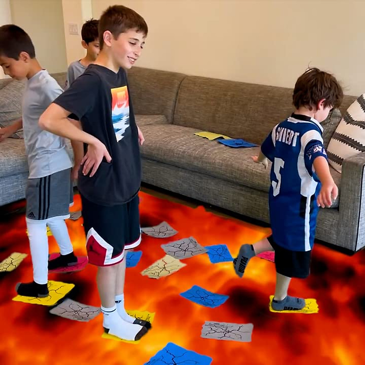 Funwares The Lava Escape Challenge Games for Kids, Indoor and Outdoor Active and Educational Play for Kids Ages 4-8