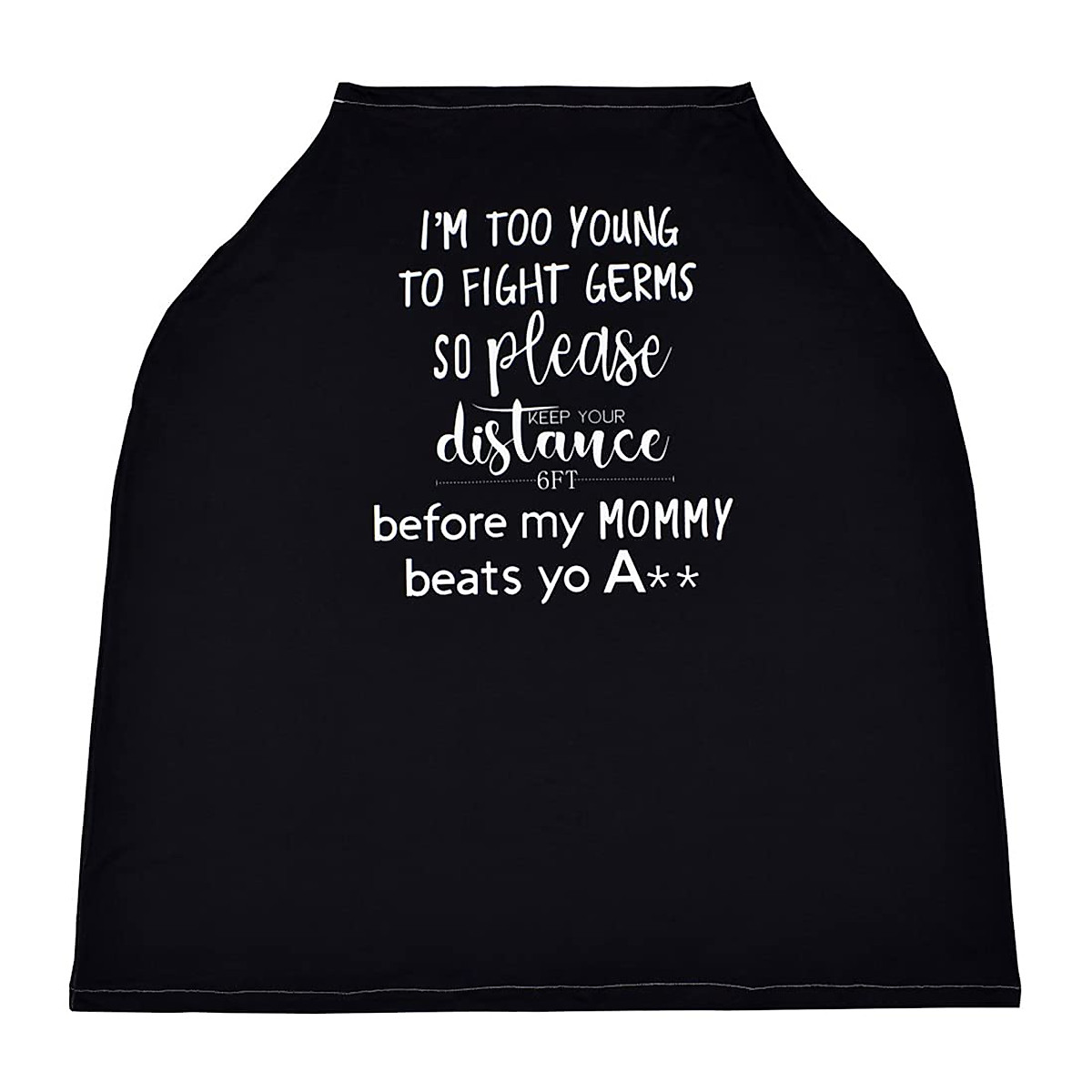 Rajolia Nursing Cover for Breastfeeding Multi Use Baby Car Seat Covers Canopy Breastfeeding Scarf Stroller Cover for Mom Baby Boy Baby Girl (Black) 1 Count (Pack of 1)