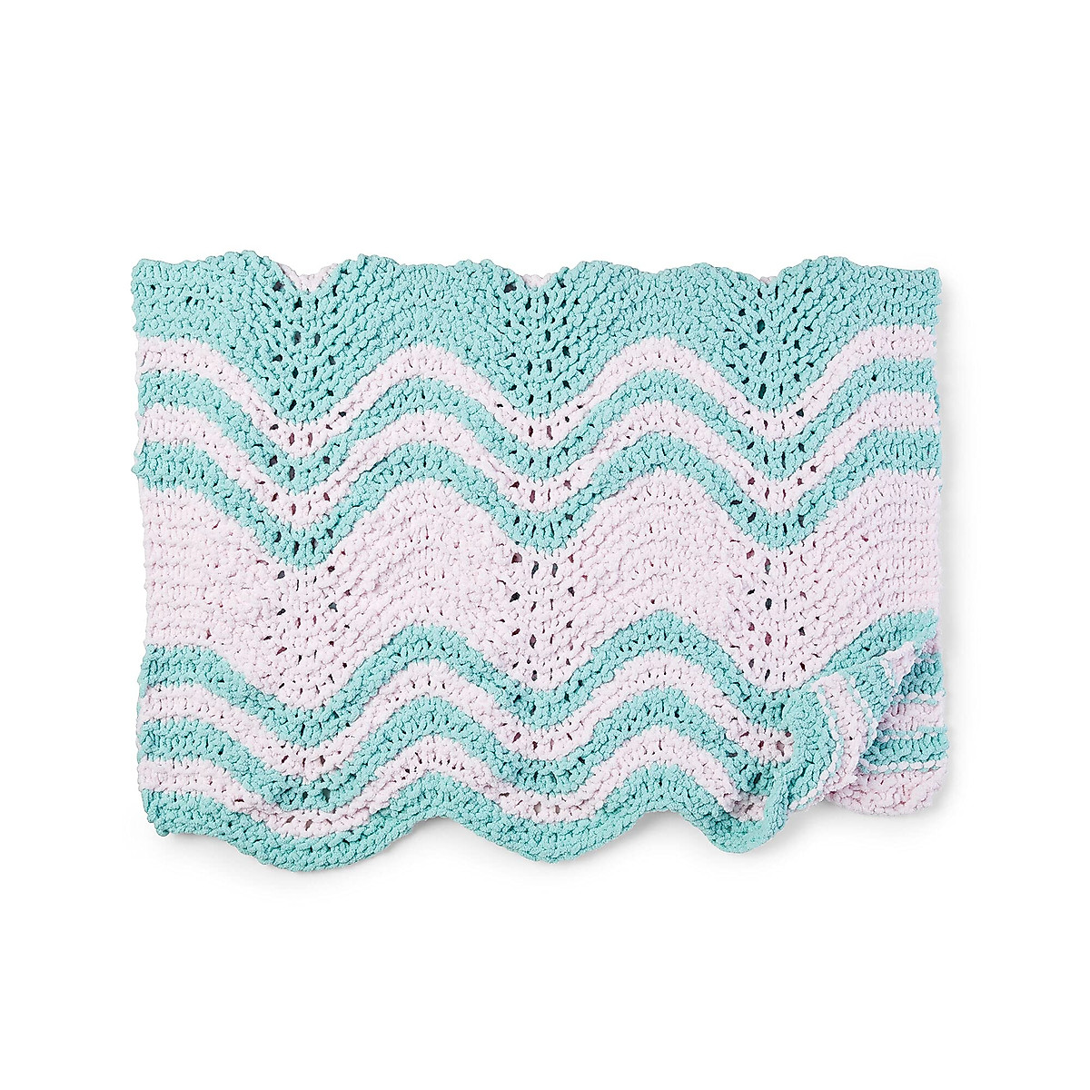 Bernat Baby Blanket Yarn - Big Ball (10.5 oz) - 2 Pack with Pattern Cards in Color (Seafoam)