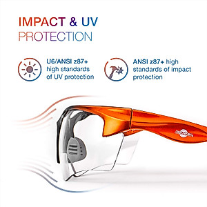 ToolFreak Rebel Bifocal Safety Glasses 1.5 Clear, Rated ANSI z87+ Impact/UV