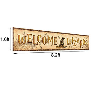 Halloween Magical Witch Decorations Outdoor Wizard Banner for Fence Halloween Party Decorations and Supplies for Home