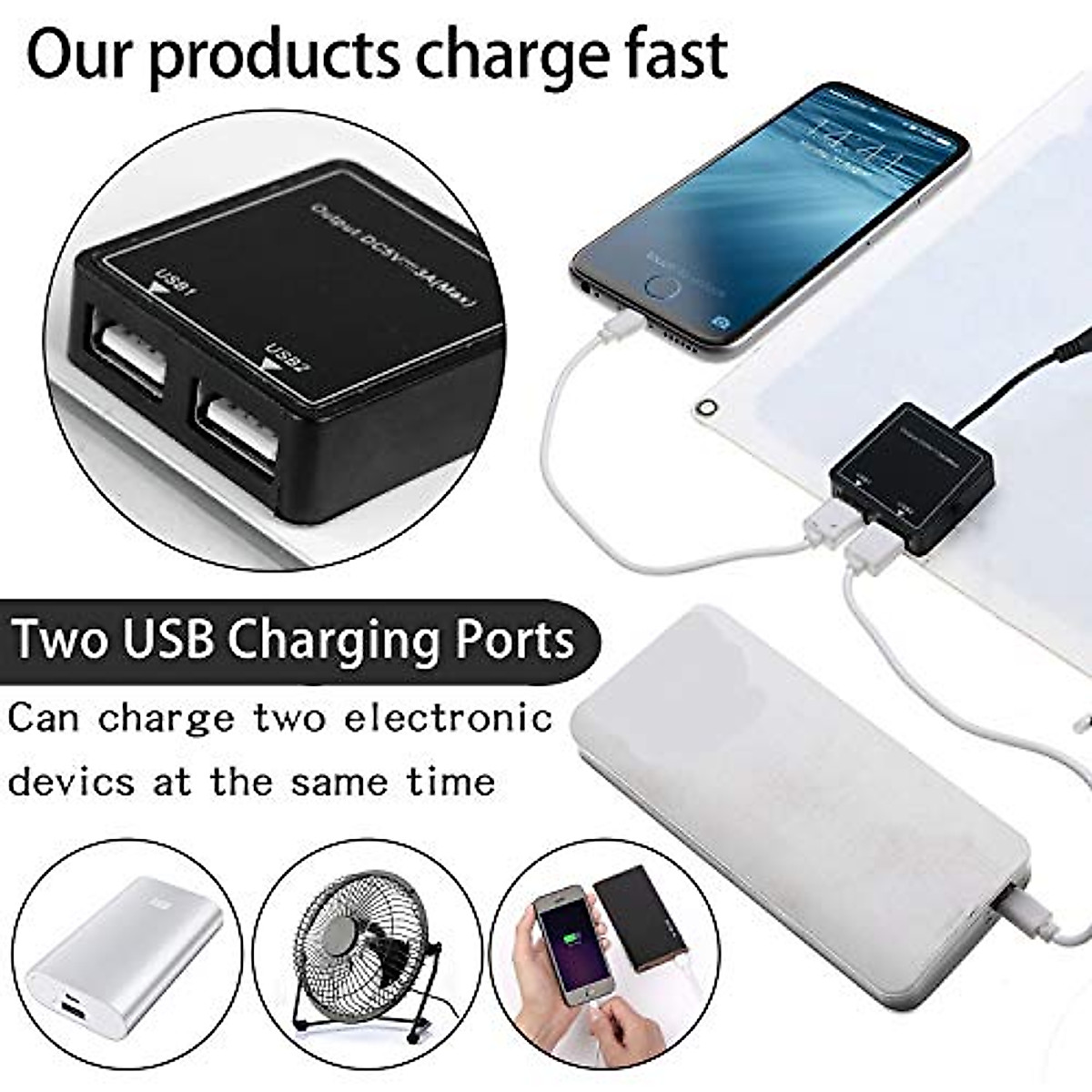 Solar Panel 25W 18V 12V Bendable Flexible Lightweight,Solar Car Battery Charger Portable Trickle Charger with Cigarette Lighter Plug,Module for 12 Voltr Boat with 10A Charge Controller (25w sloar Kit)