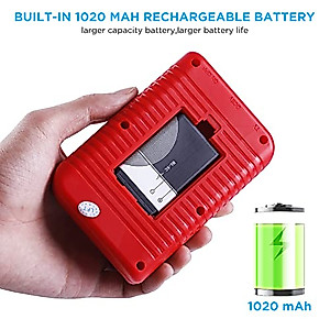 Handheld Game Console, Kyadeys Portable Retro Game Console with 500 Classical FC Games,3.0-Inches Display,Built-in 1020mAh Rechargeable Battery Support for Connecting TV and Two Players (Red)