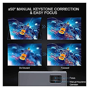 HHWKSJ Mini Projector 3600Lumens Portable LCD Projector Full HD 1080P Supported, Compatible with Smartphone, Games, Projector for Outdoor Movies