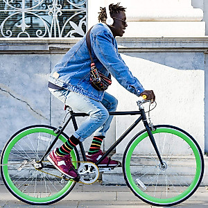 BESPORTBLE Bike Double Kickstand Adjustable,Center Mount Double Stand Folding Bicycle Stand Support Rear Mount for Mountain Bike Road Bike Bicycles Adult