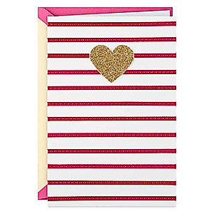 Hallmark Signature Birthday Card for Her (Heart and Stripes)